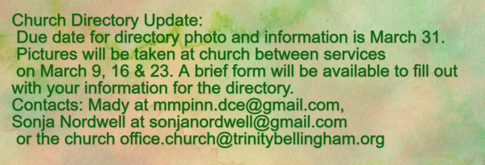 Home - Trinity Lutheran Church Bellingham Washington